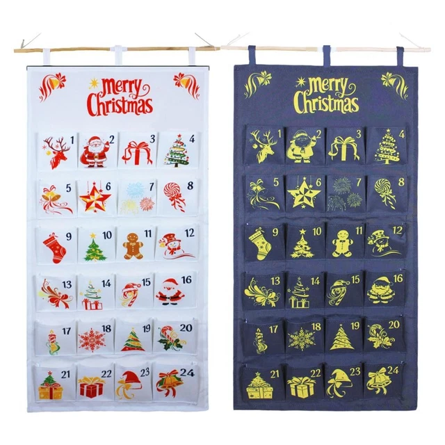 1/2X CHRISTMAS FABRIC Advent 2025 Calendar, Christmas Countdown ...