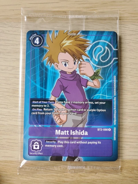 BT2-090 MATT ISHIDA Rare Alternative Art Mint Digimon Card EUR 9,34 ...