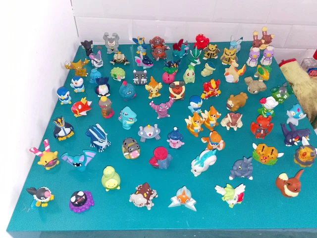 LOT DE 70 Figurines Pokemon pokémon Bandai Puppet finger puppet vintage ...