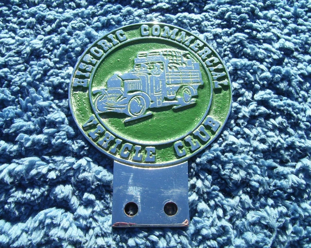 VINTAGE 1970S HISTORIC COMMERCIAL VEHICLE CLUB CAR BADGE~LORRY/TRUCK ...