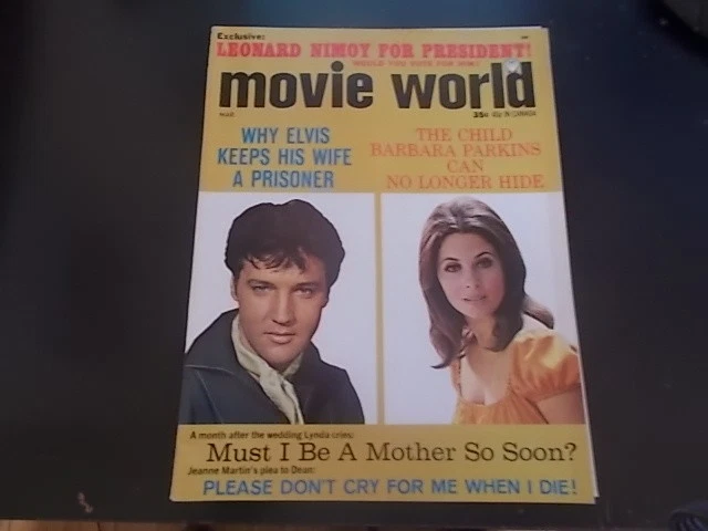 BARBARA PARKINS, JULIE Andrews, Raquel Welch- Movie World Magazine 1968 ...