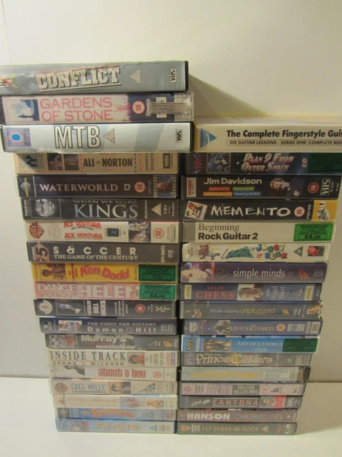20 X JOB Lot Bundle Of VHS Video Tapes - MIXED LOT £5.00 - PicClick UK
