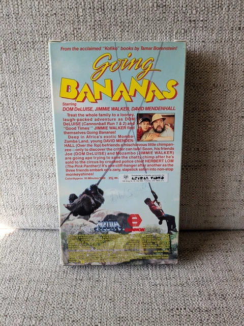 GOING BANANAS (VHS, 1988, Media Cannon) Dom DeLuise - See Pics $9.88 ...