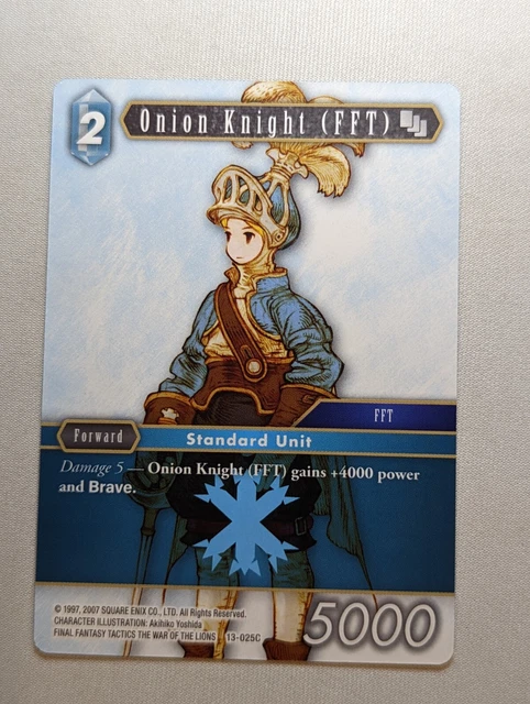 ONION KNIGHT (FFT) 13-025 Common - Opus XIII Crystal Radiance Final ...