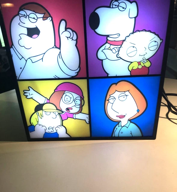 FAMILY GUY FLUORESCENT Light Box Works Great w/ Rare Griffen Family ...