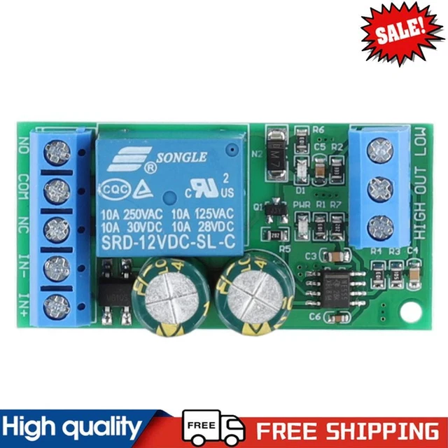 WATER LEVEL DETECTION Relay Sensor Module 12V for Fish Tank Aquarium ~G ...