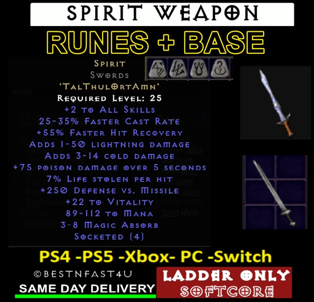 S4 LADDER - White Monarch for spirit PC-XBOX-PS4-PS5-SWITCH Diablo 2 ...