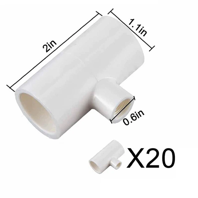 EASY INSTALLATION AND Usage of PVC Tee Fittings Pack of 20 for Chicken ...