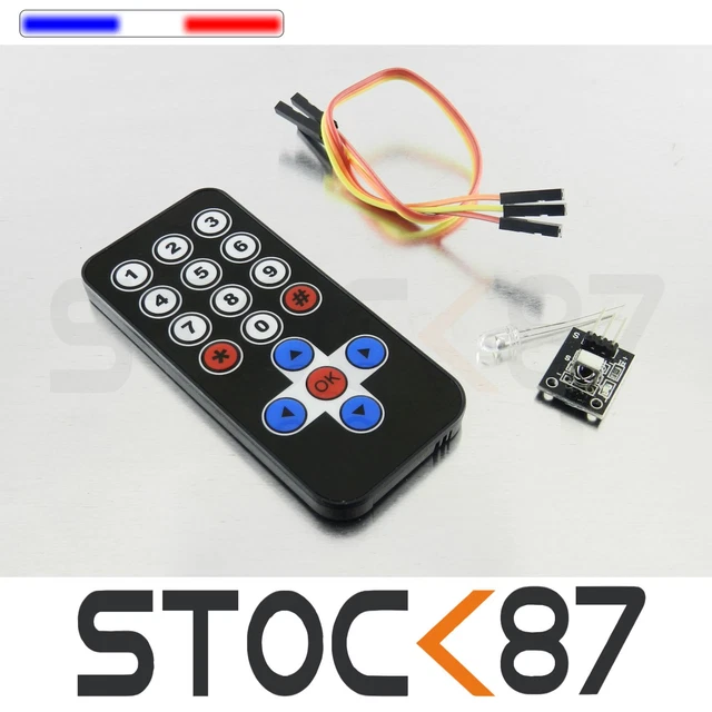 5104# IR REMOTE + Infrared Receiver Compatible Arduino, Raspberry... £3.51 - PicClick UK