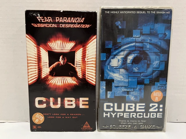 CUBE AND CUBE 2: Hypercube VHS tapes Rated R £32.34 - PicClick UK