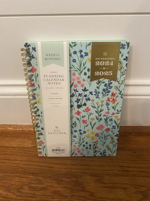 BLUE SKY DAY Designer 2024 2025 Calendar Planner Notes Weekly Academic ...