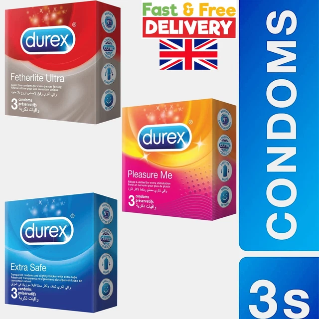 DUREX ALL TYPES Thin Feel, Extra Safe, Invisible, Pleasure Me, Performa ...