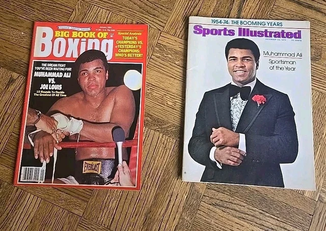BIG BOOK OF Boxing Muhammad Ali vs Joe Louis Jan 1984 & Sports Illus ...