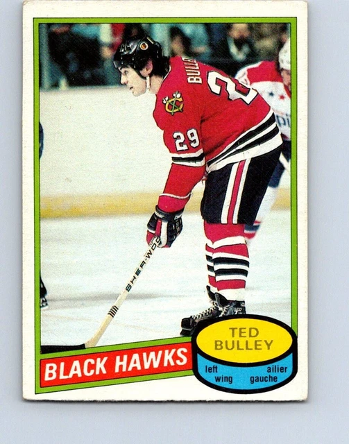 VINTAGE HOCKEY CARD Opc 1980 Chicago Black Hawks Ted Bulley No73 $4.25 ...