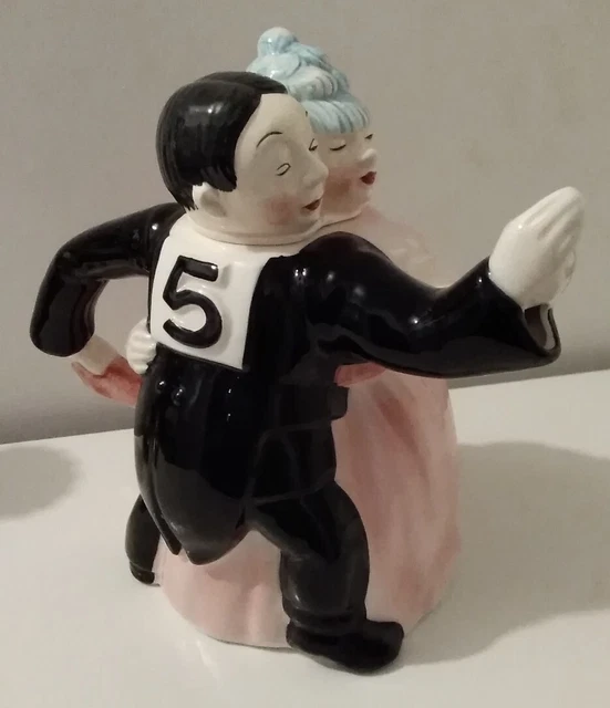 RARE THÉIÈRE EN Céramique Émaillée , Couple Dansant , ROY SIMPSON ...