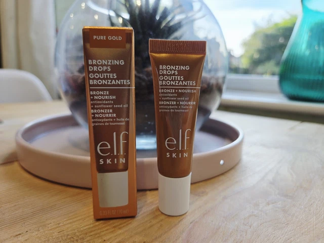 NEW ELF SKIN Pure Gold Bronzing Drops 10ml Boxed E.L.F £3.10 - PicClick UK