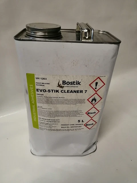 BOSTIK EVO-STIK CLEANER 7 30590510 Bostik Cleaner M576 Adhesive Thinner ...