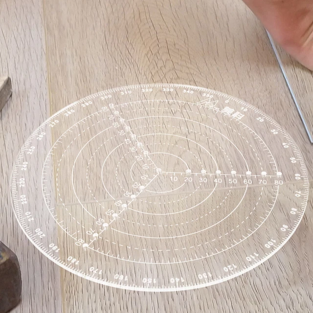 CENTRE FINDER CIRCLE ruler dessin circle tool template temple de ...