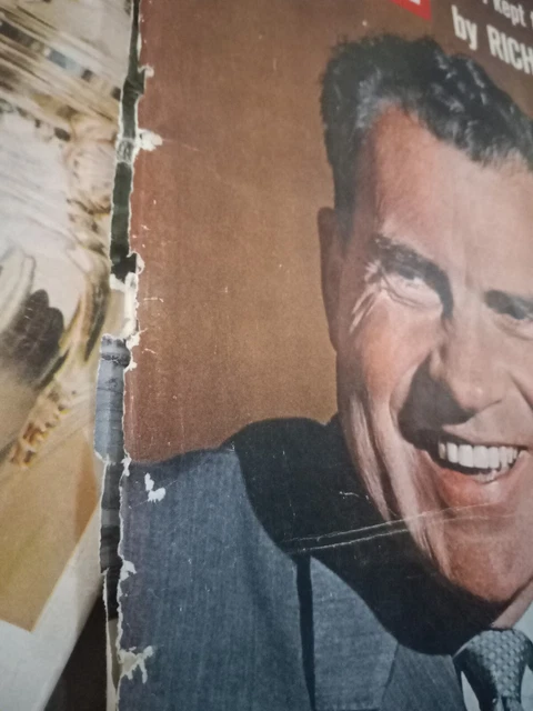 LIFE MAGAZINE ELIZABETH TAYLOR AN OSCAR AT LAST RICHARD NIXON 1960'S ...