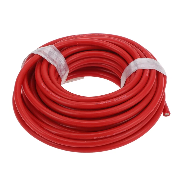 GROUND WIRE POWER Wire 8m Red TC 8AWG 1 Pcs £40.99 - PicClick UK