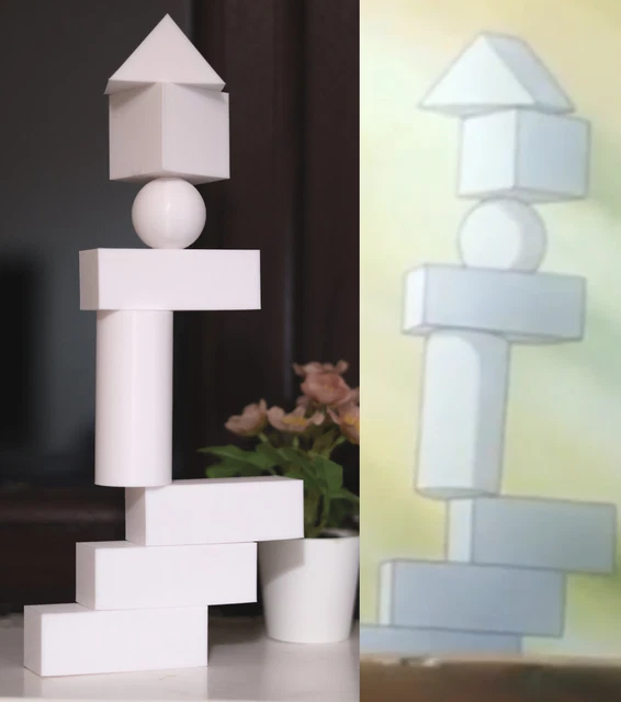 THE BOY AND the Heron Stacking Blocks replica 3D sculpture | Studio ...
