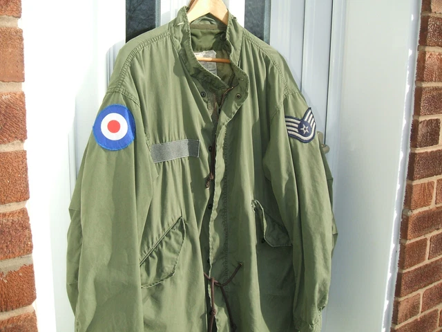 VINTAGE US ARMY M65 Fishtail Parka + Liner , Medium Nicely Faded , Mod ...
