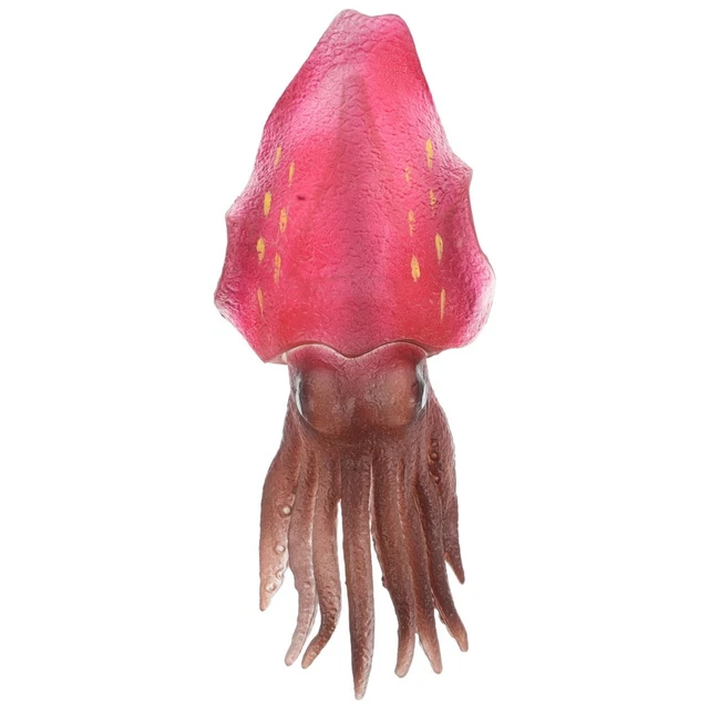 SQUID TOY ANIMAL Figurines Realistic Simulation Figures Ocean Action ...