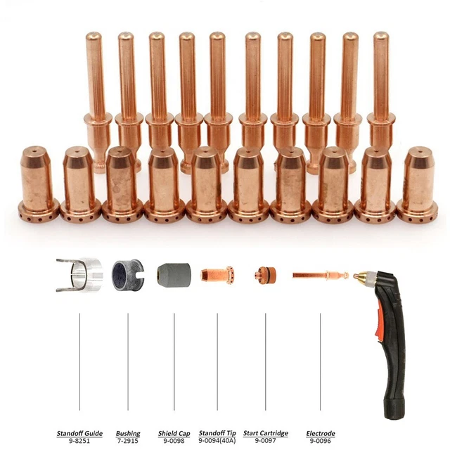KIT OPTIMAL ÉLECTRODE plasma et buses pour torche de coupe SL40 (20 ...