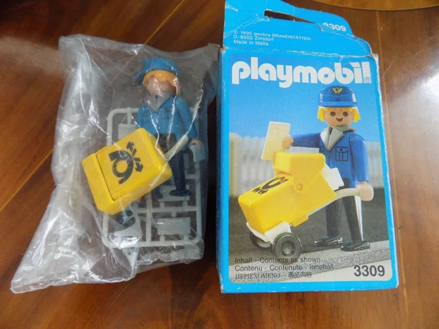 ***PLAYMOBIL VINTAGE 1970S First Generation POST MAN and TROLLEY 3309 ...