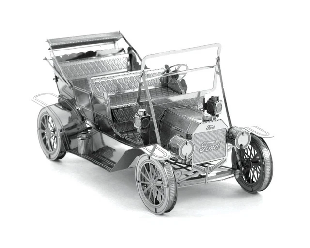 FORD MODEL T Metal Model Classic 1908 Car 3D Metal Laser Cut DIY Kit ...