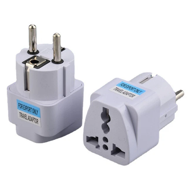 KR PLUG ADAPTER AU UK US To EU Electrical Socket Type E/F France Spain ...