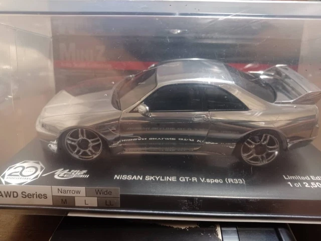 MINI-Z CUP 20TH Anniversary Model Nissan Skyline Gt-R V Spec R33 Chrome ...