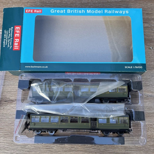 OO GAUGE BACHMANN Lswr 2 Car Gate Stock Set Southern Olive Green E86002 ...