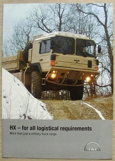 MAN HX SERIES MILITARY TRUCKS Sales Brochure c1999 #D.111.3288/E - ml ...