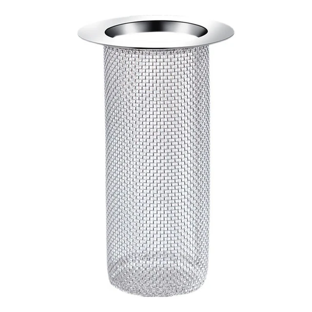 BRAND NEW FLOOR Drain Filter Drainage System Reusable Silver Fine Mesh ...
