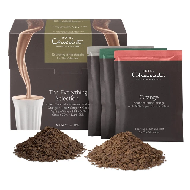 HOTEL CHOCOLAT - Everything Selection Hot Chocolate 10 Sachets (10x35g ...