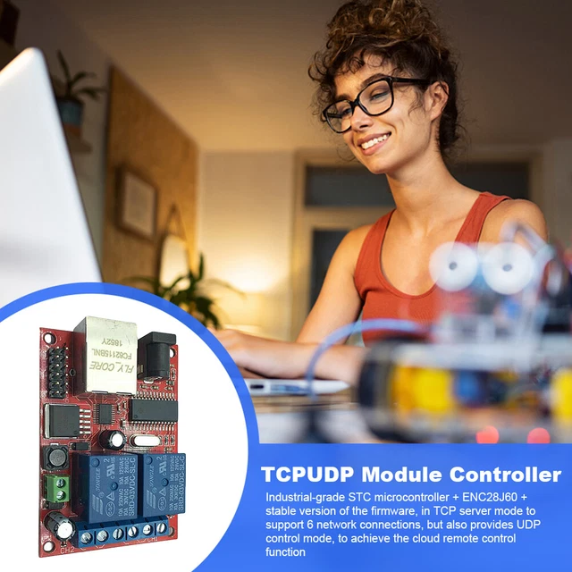 Lan Ethernet Tcpudp Controller Module Web Server Reusable Use For Android App 3027 Picclick Ca