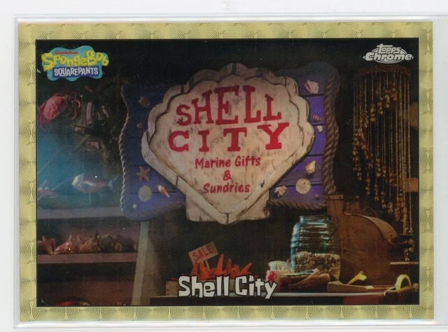 2025 TOPPS CHROME SpongeBob SquarePants #115 Shell City SUPERFRACTOR 1/ ...