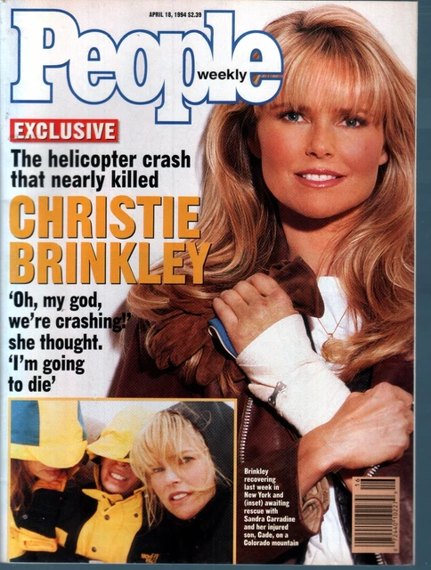 PEOPLE MAGAZINE APRIL 18, 1994 Christie Brinkley Helicopter Crash NO ...