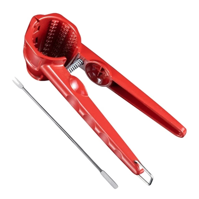 ALUMINUM WALNUTS CRACKER Double Opening Pecan Nut Plier Clip with Nonslip Handle £7.34 - PicClick UK