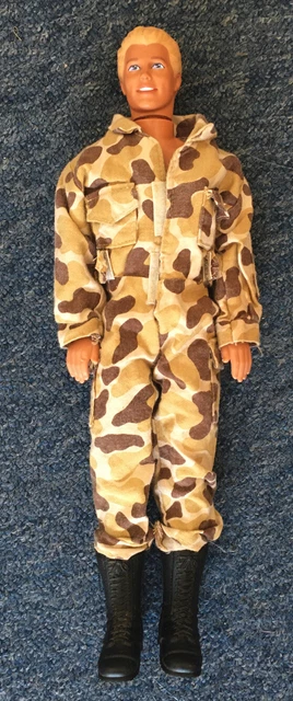 VINTAGE 1968 ACTION Man Ken 'Barbie' Body Combat Soldier Toy Head is ...