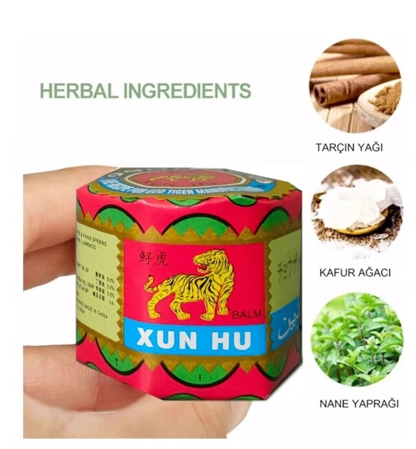 2 XUN HU BALM TIGER Balm OINTMENT TREATMENT OF HEADACHE JOINT ACHE BODY ...