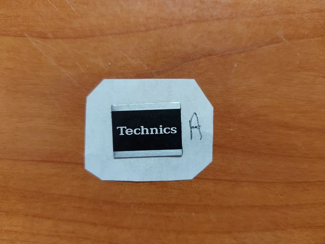 TECHNICS TURNTABLE SL Badge Emblem Name Plate Sticker Dust Cover A ...