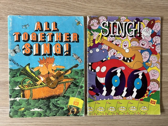 SING! ABC SONG Lyric Music Books Vintage 1979 & 1980 Australian Primary ...