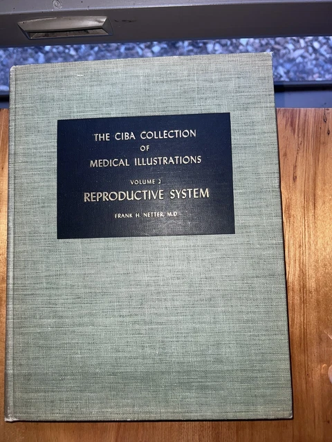 VINTAGE CIBA MEDICAL Illustrations Book ~ Reproductive System, Colored ...