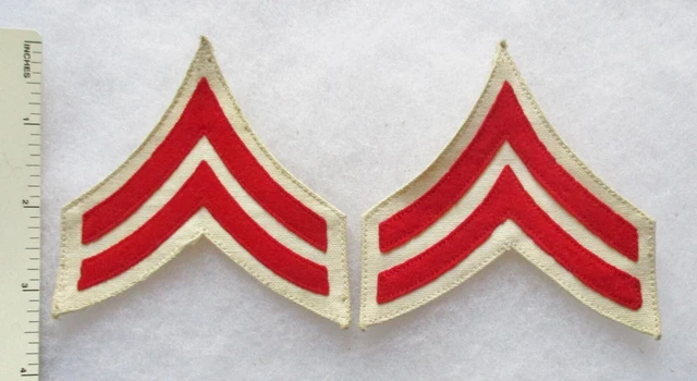 PAIR PRE WW1 Vintage US ARMY ARTILLERY CORPORAL PATCH STRIPES Dress ...