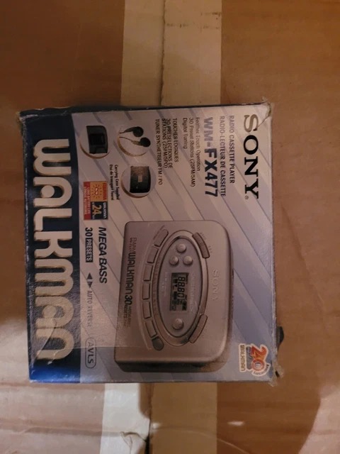 VINTAGE SONY WALKMAN WM-FX477 Radio Cassette Player - Silver Working £ ...