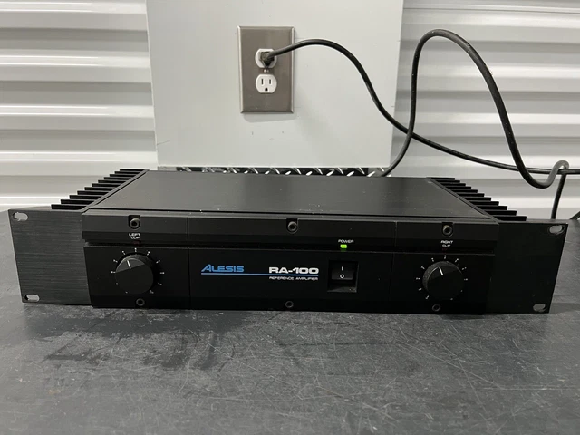 ALESIS RA-100 2-CHANNEL Reference Power Amplifier 100 WPC 4 Ohms #2 ...