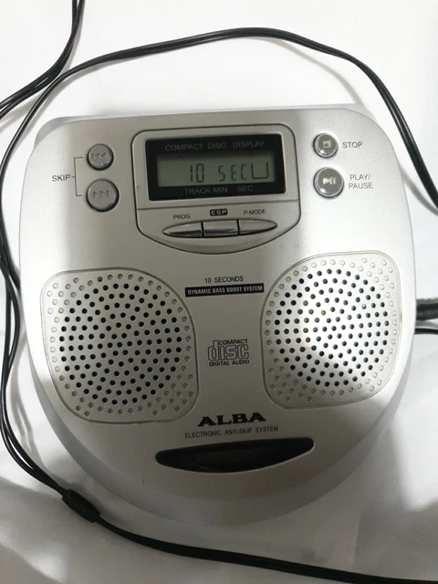 ALBA PCD910 PERSONAL CD Player Aux Out Input & JVC Headphones. $66.02 ...
