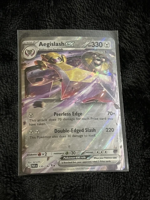 POKÉMON TCG AEGISLASH ex Paradox Rift 135/182 Holo Double Rare $1.00 ...